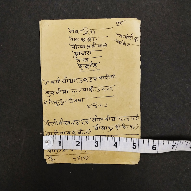 Set of 5 Pages Old Handmade Hand Written Paper From AAMER - Etsy