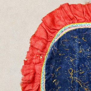 Vintage Indian Hand Fan Made of Wood and Fabric Decorated With - Etsy