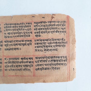 Antique Vintage Hindu Tantra for Religious Study on Antique Paper From ...