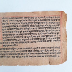 Antique Vintage Hindu Tantra for Religious Study on Antique Paper From ...