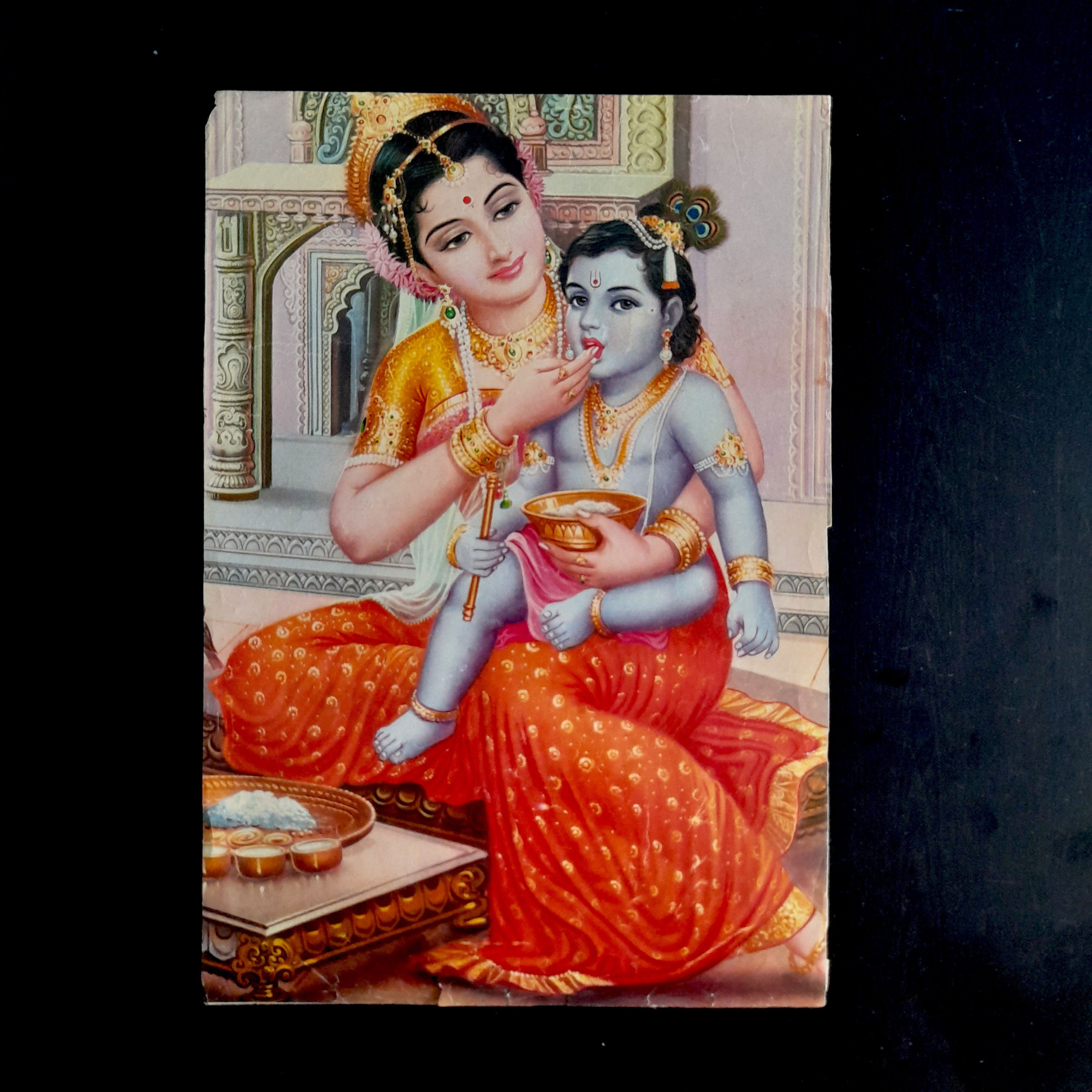Lord Krishna With His Mother
