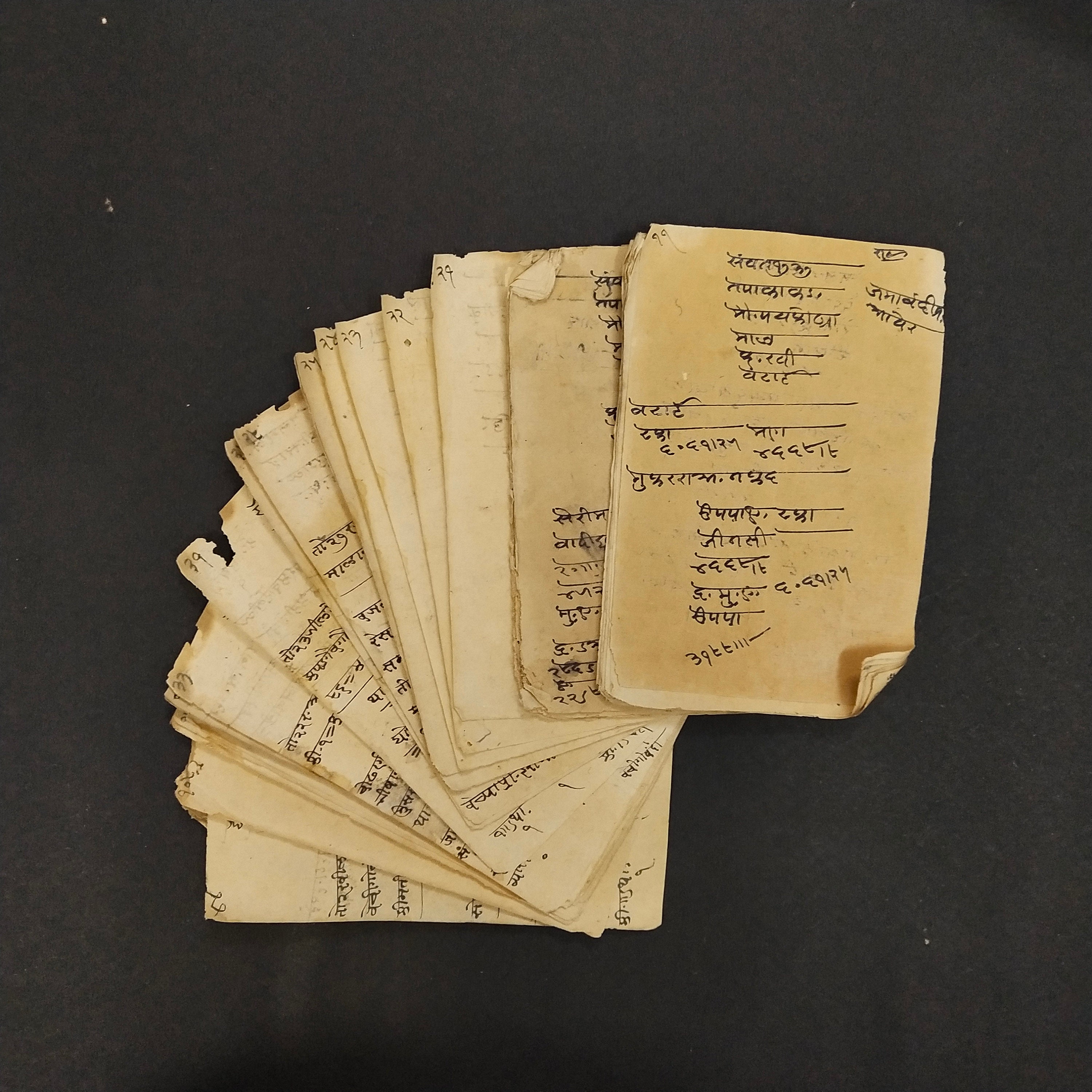 Set of 5 Pages Old Handmade Hand Written Paper From AAMER - Etsy UK