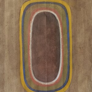 Vintage Tantra Painting of Saligram ,painted With Natural Colors on ...