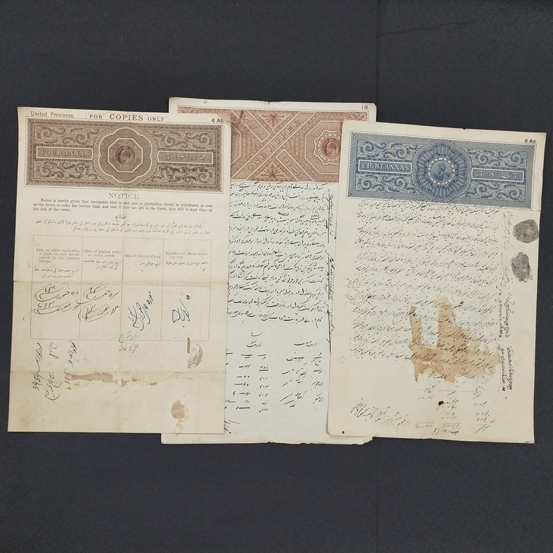 Set of 5 0r 10 Rare Old Court Stamp Paper of Govt. of India - Etsy