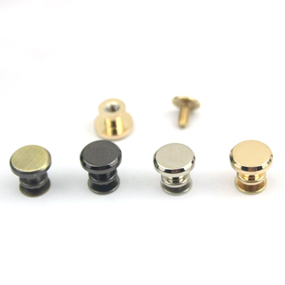 4 Pcs Purse Feet Screw Back Rivet 3/8 Inch 10mm Metal Purse Bag Handbag ...