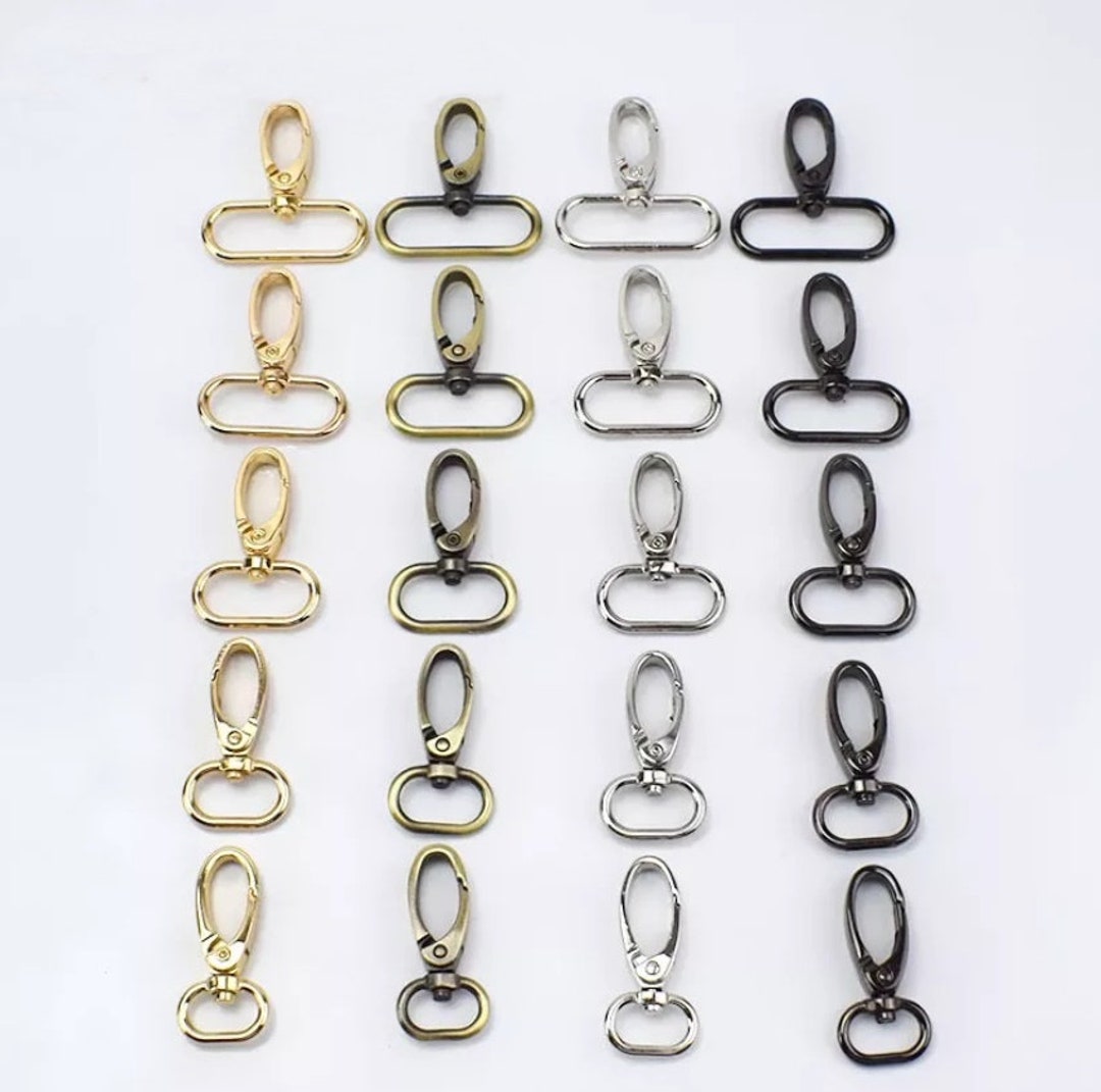 2pcs Swivel Snaps 16 20 26 32 38 Mm Push Gate Hooks Metal Purse Bag ...