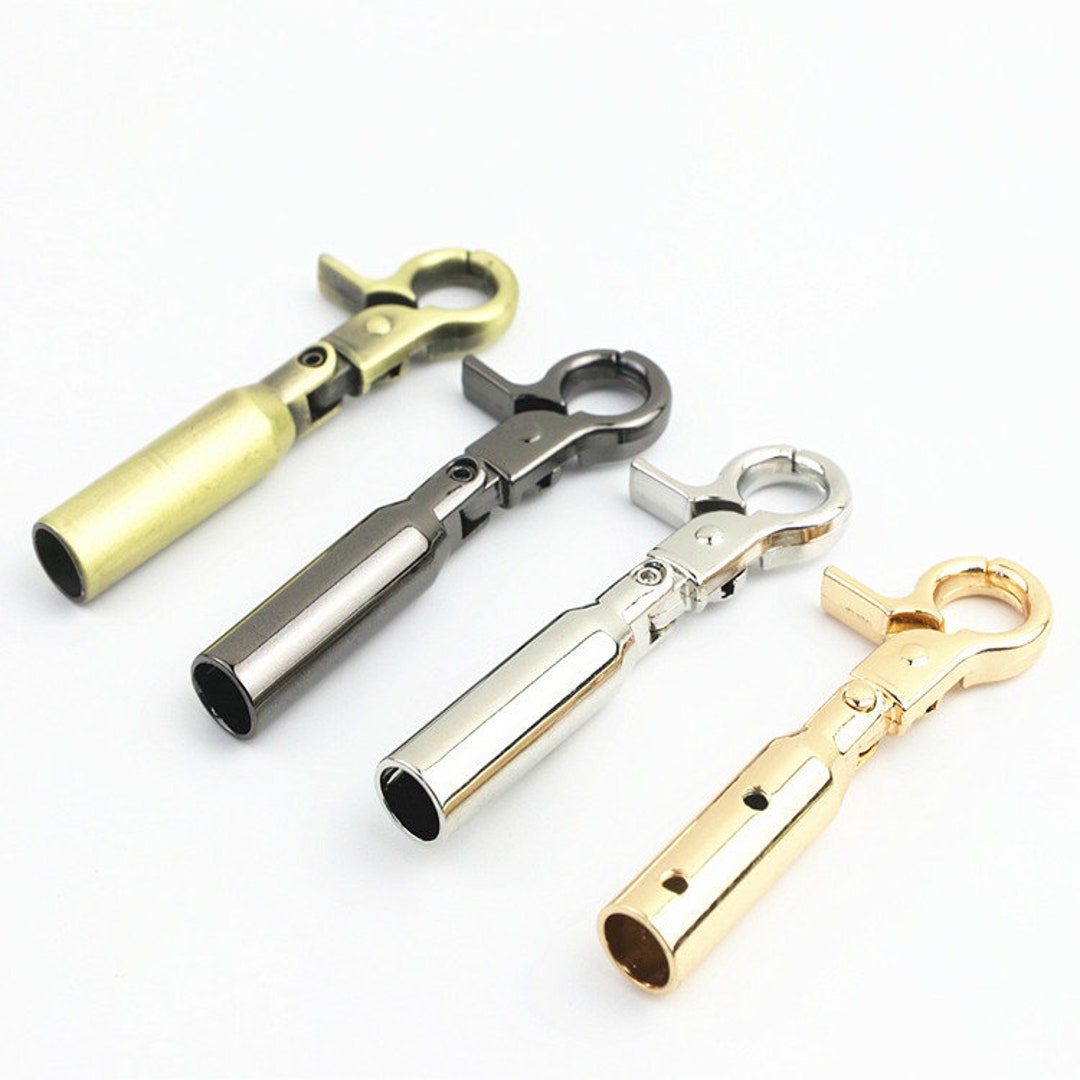 2pcs Cord Strap End Cap Handles Connector 1/4 Inch 8mm Metal Purse Bag ...