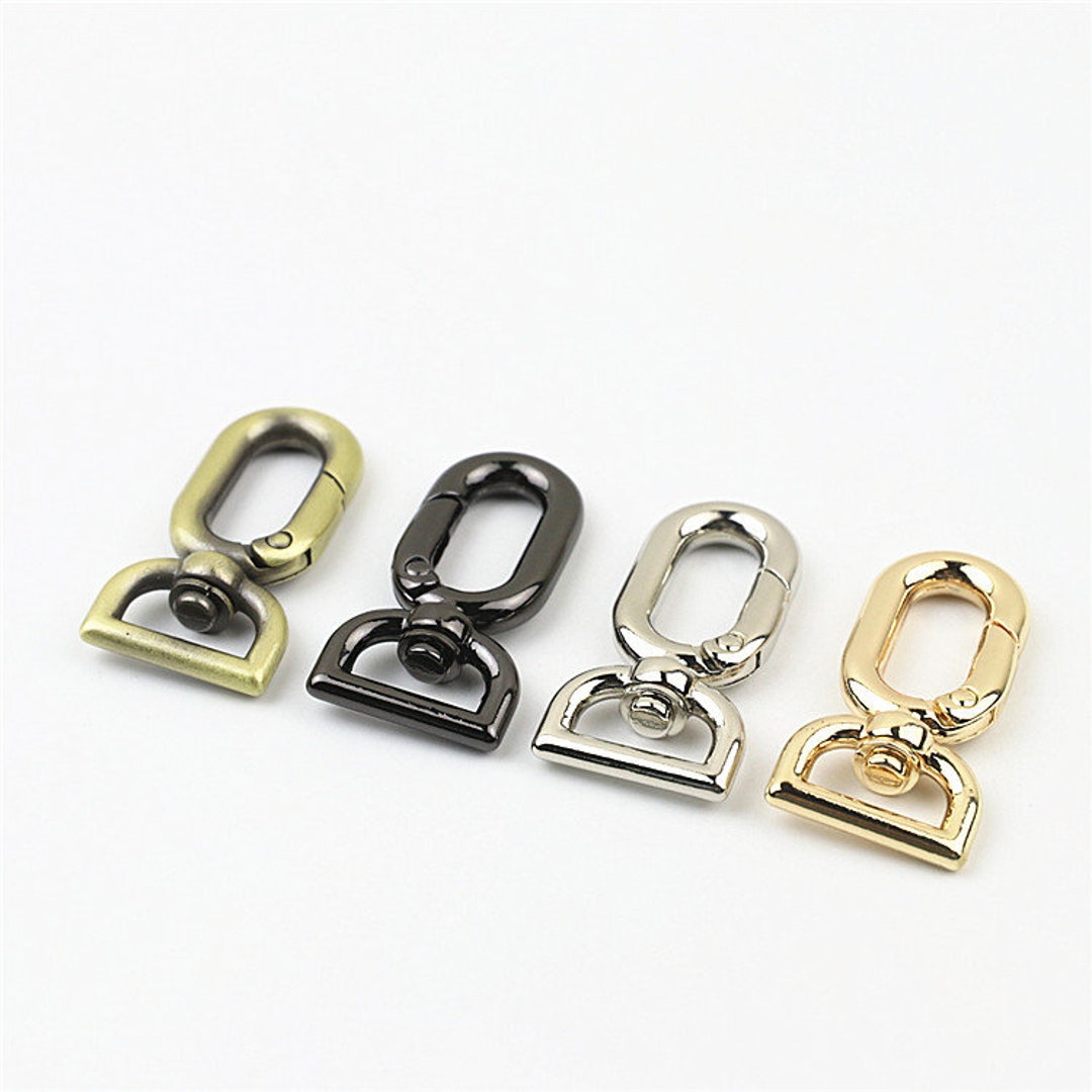 2pcs Swivel Snaps 1/2 Inch 13mm Push Gate Hooks Metal Purse Bag Handbag ...