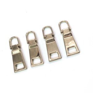 4pcs Tongue Zipper Puller Charm 1/2x1 1/2 Inches 13x38mm for - Etsy