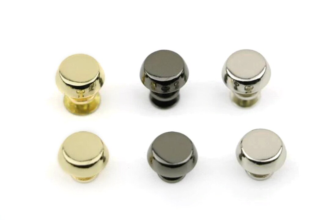 4 Pcs Purse Feet Screw Back Rivet 3/8 Inch 9.5x5mm Metal Purse Bag ...