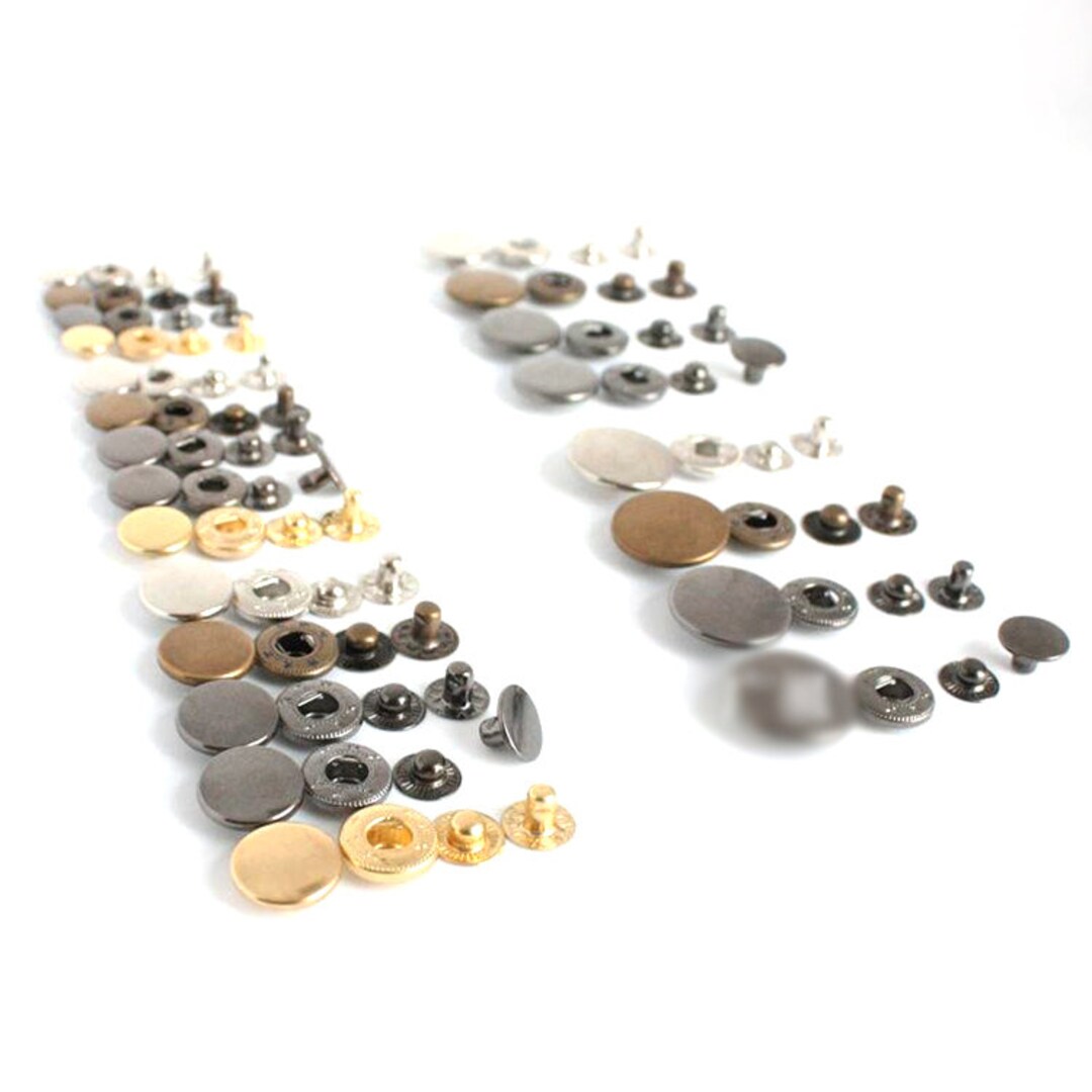 25pcs Spring Snap Rivet Button 15mm 5/8 Inch 24L 831 Metal Round S ...