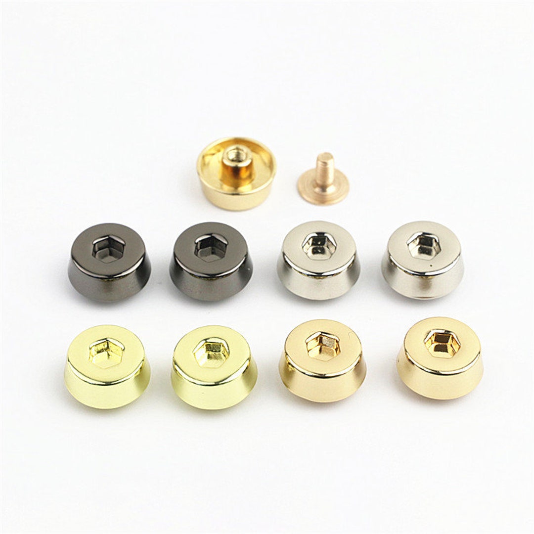 4pcs Purse Feet Screw Back Rivet 1/2 Inch 12mm Metal Purse Bag Handbag ...