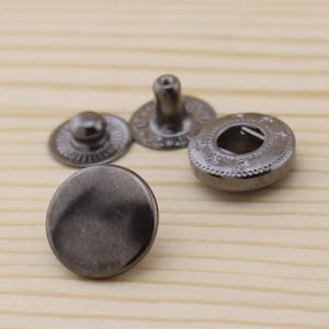 25pcs Spring Snap Rivet Button 12.5mm 1/2 Inch 20L 633 Metal Round S ...