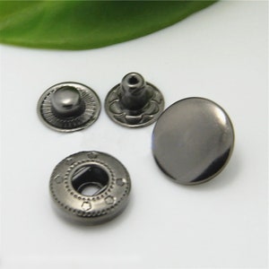 25pcs Spring Snap Rivet Button 12.5mm 1/2 Inch 20L 633 Metal Round S ...