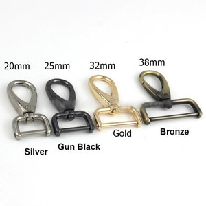2pcs Swivel Snaps 16 20 25 32 38 Mm Push Gate Hooks Metal Purse Bag ...