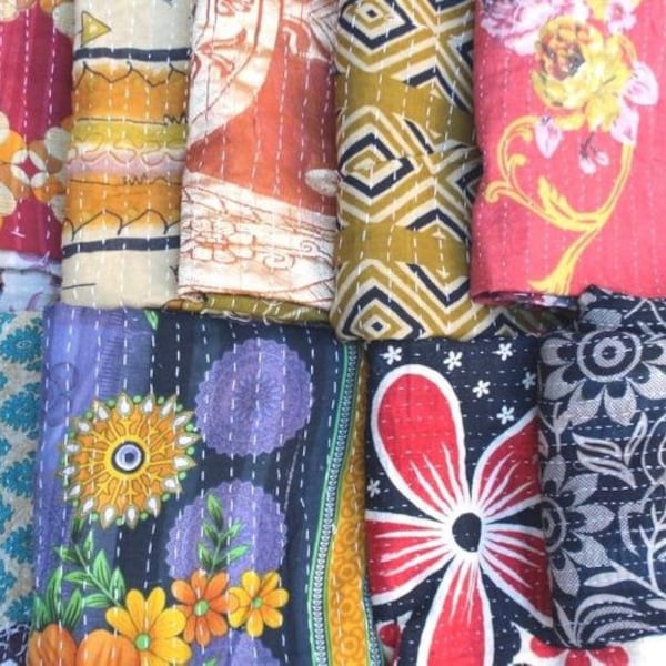 Kantha Fabric - Etsy