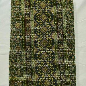 Handmade Ajrak Kantha Quilt: Indian Cotton Bedspread - Twin/single - Etsy