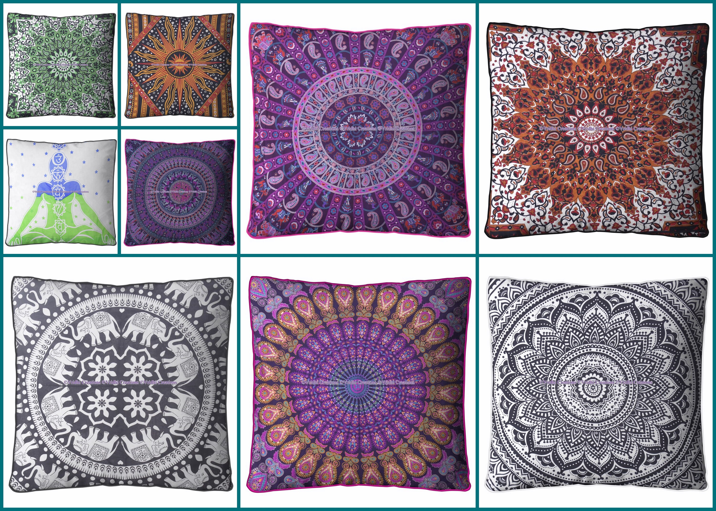 Dog Throw Heavy Duty Zipper Seating Yoga Pouf Mandala Ottoman | Etsy