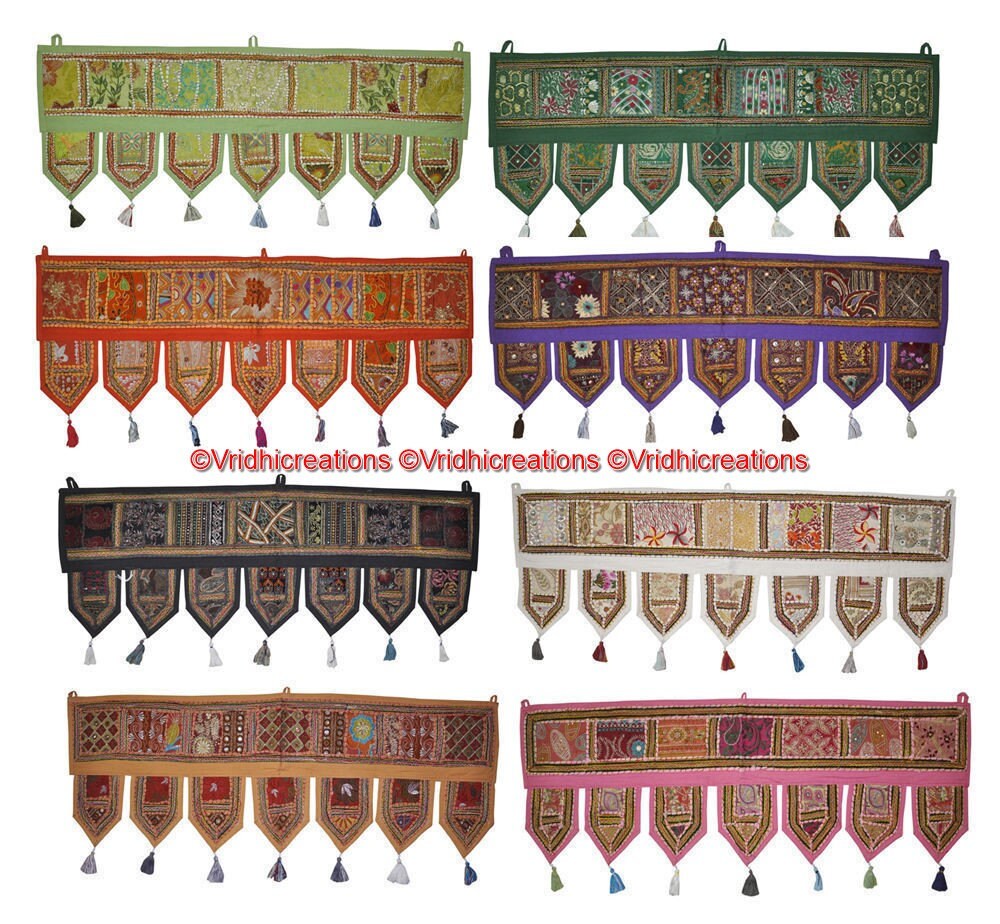 Cotton Beautiful Decorative Decor Bandhanwar Home Embroidered | Etsy