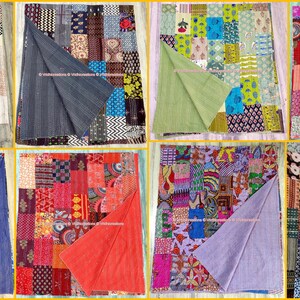 Handmade Block Print Patch Work Kantha Hippie Ethnic Queen - Etsy