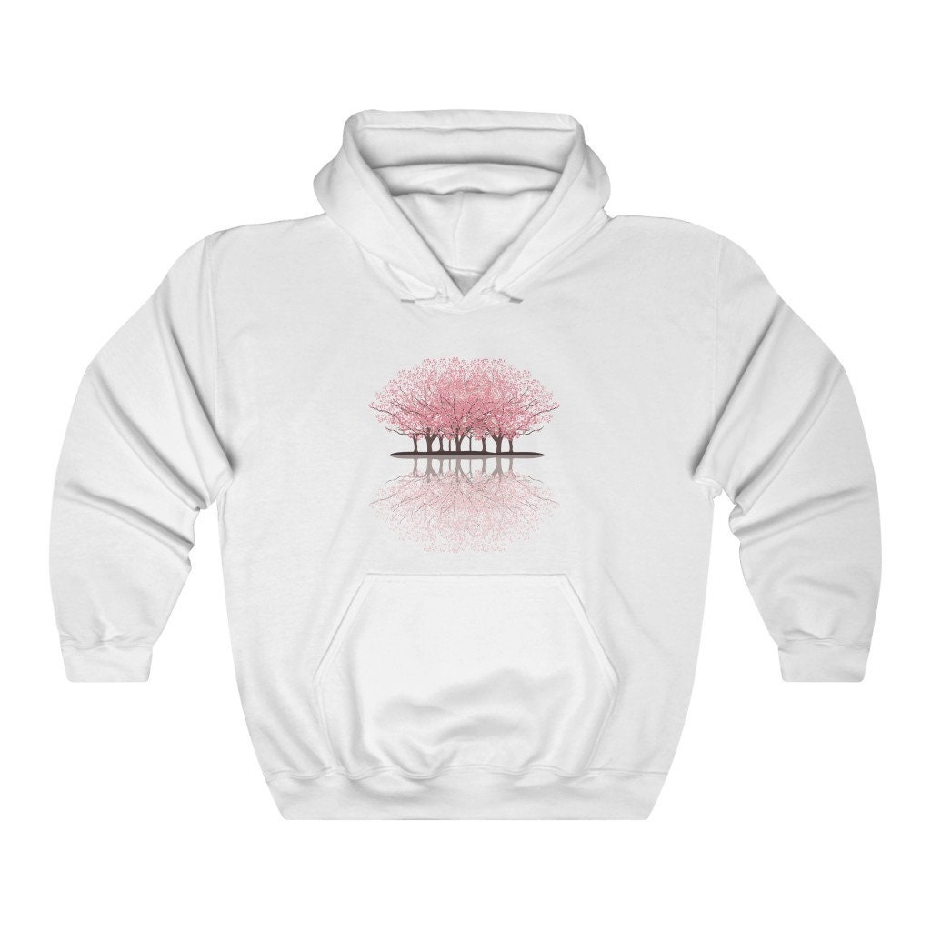 Japanese Cherry Blossom Hoodie Sakura Sweatshirt Aesthetic - Etsy