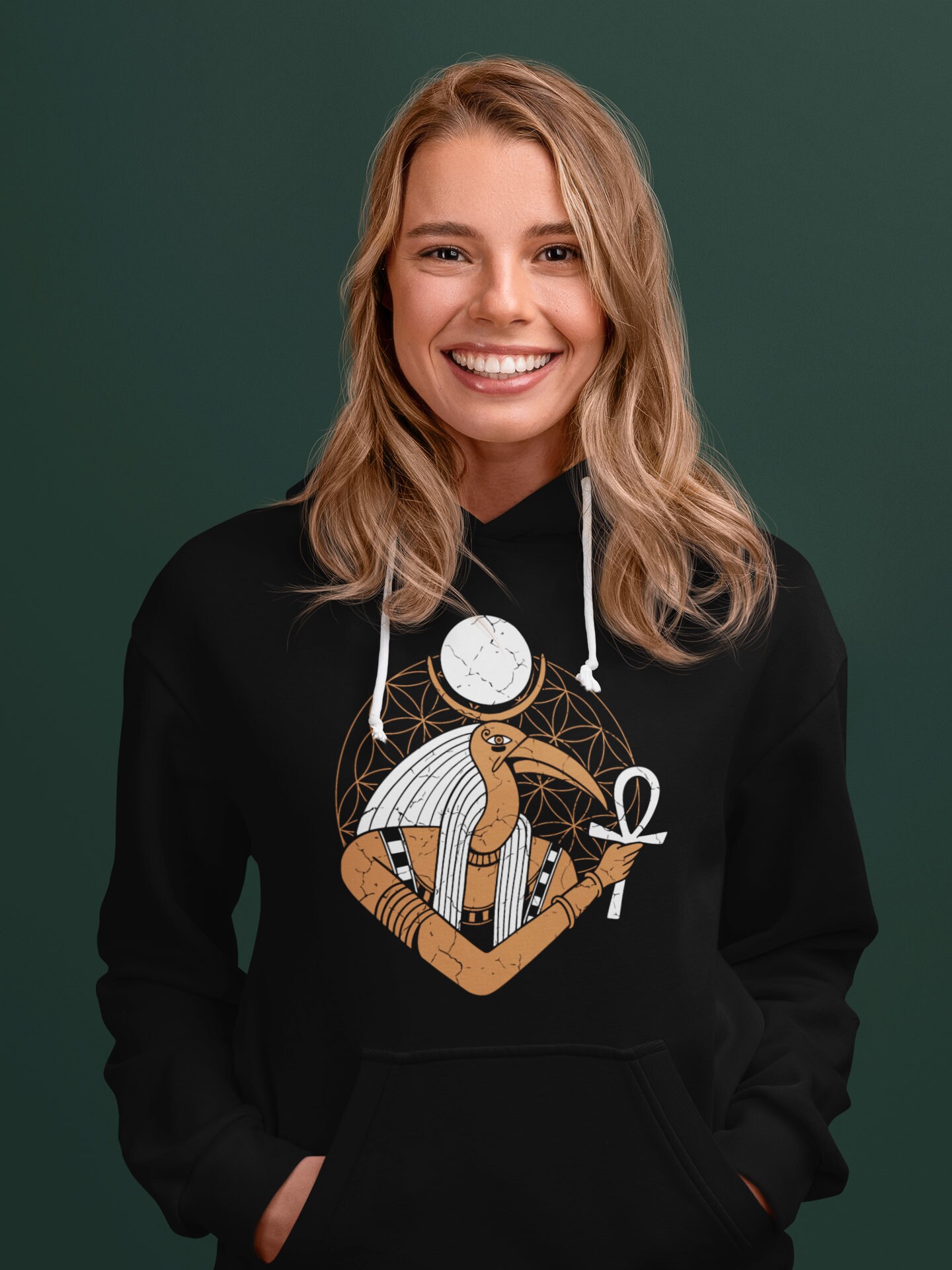 Thoth Ancient Egyptian Gods Hoodie, UNISEX Egyptian Mythology ...