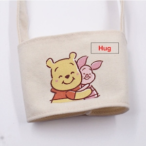 Cute Bear Coffee Sleeve Coffee Cozy Boba Carrier Bubble Tea Holder Cup ...