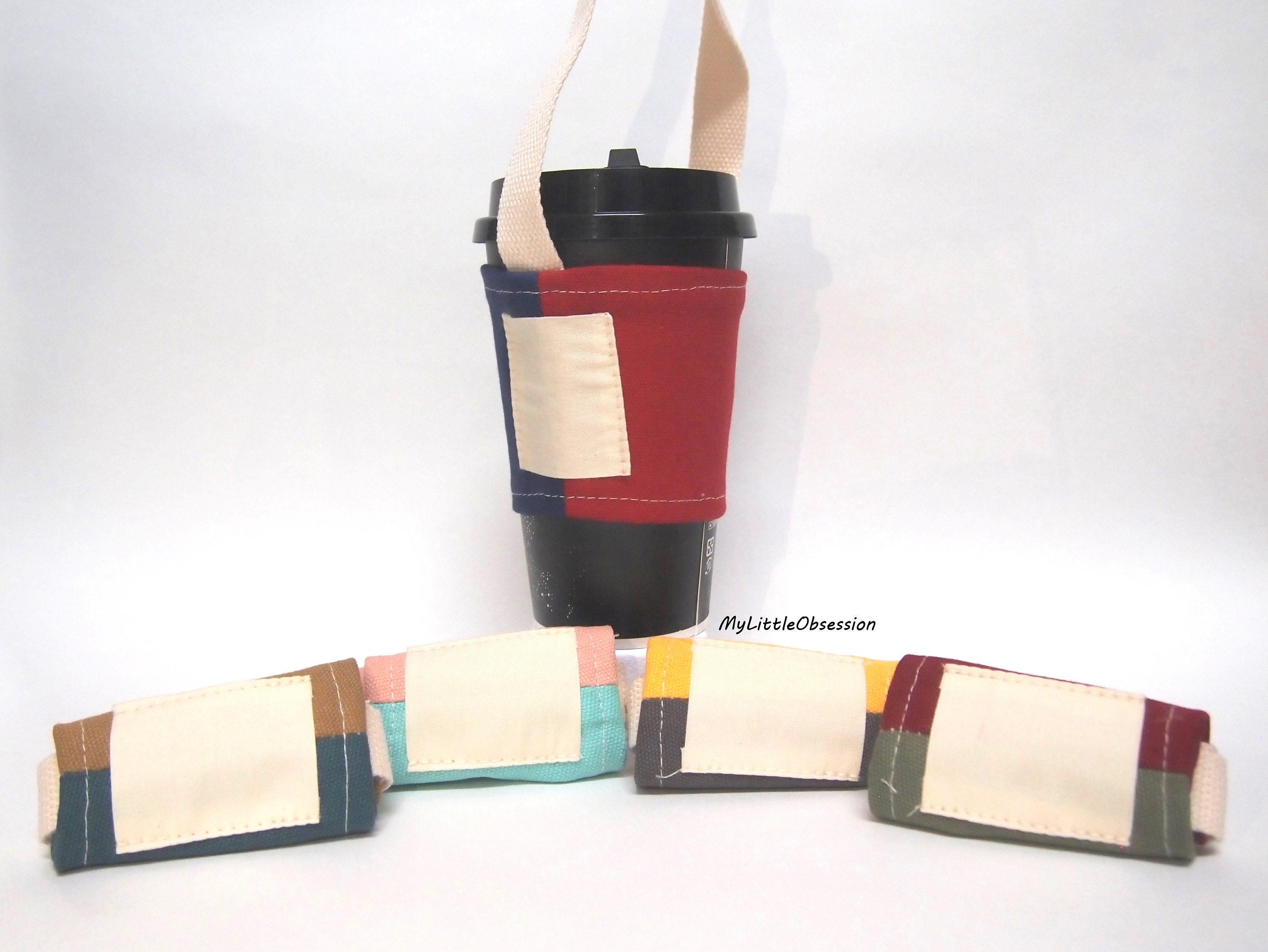 Collage Coffee Sleeve Coffee Cozy Boba Carrier Bubble Tea - Etsy