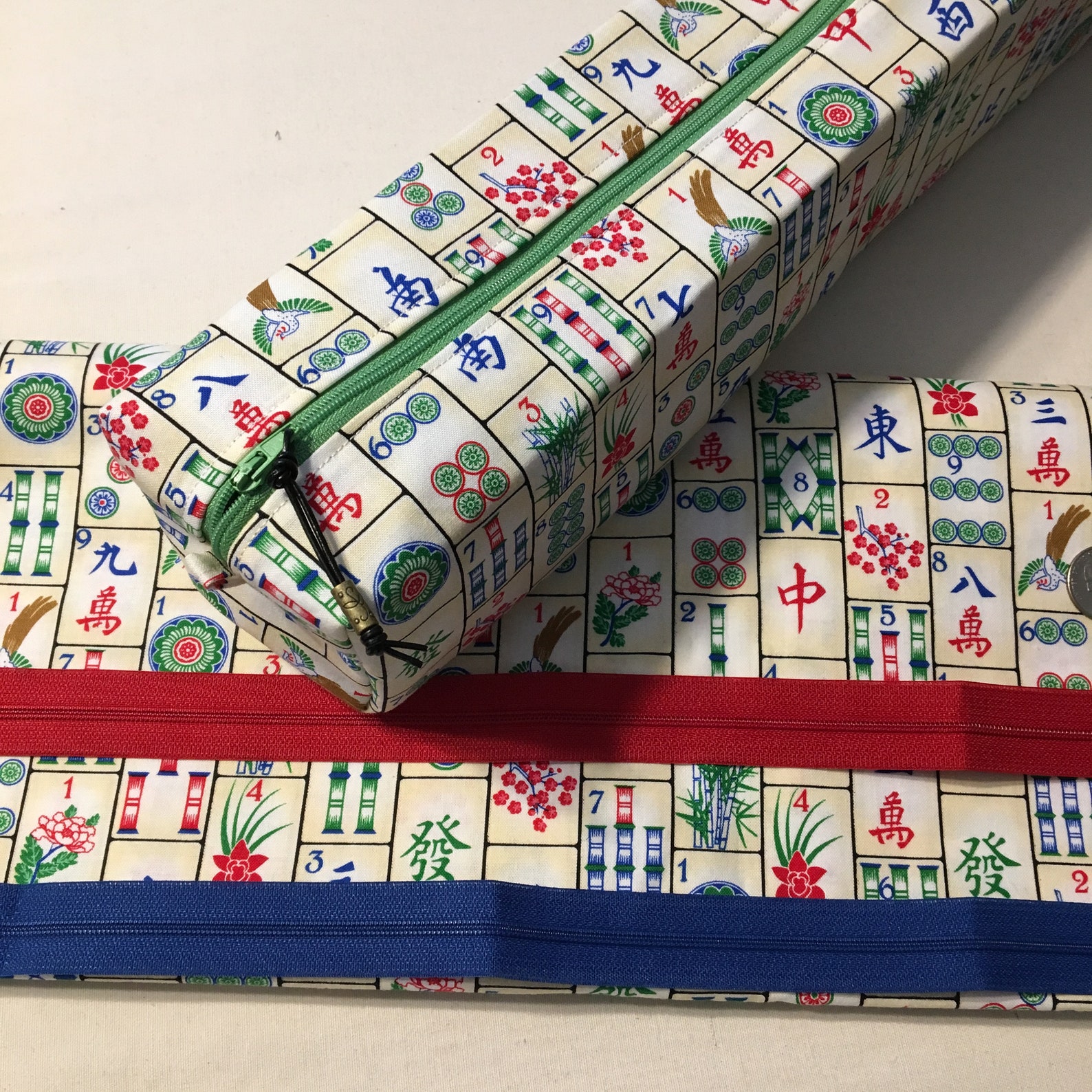 Mahjongg Bags and Sleeves Tote Long Zip Bag Tile Tray and - Etsy