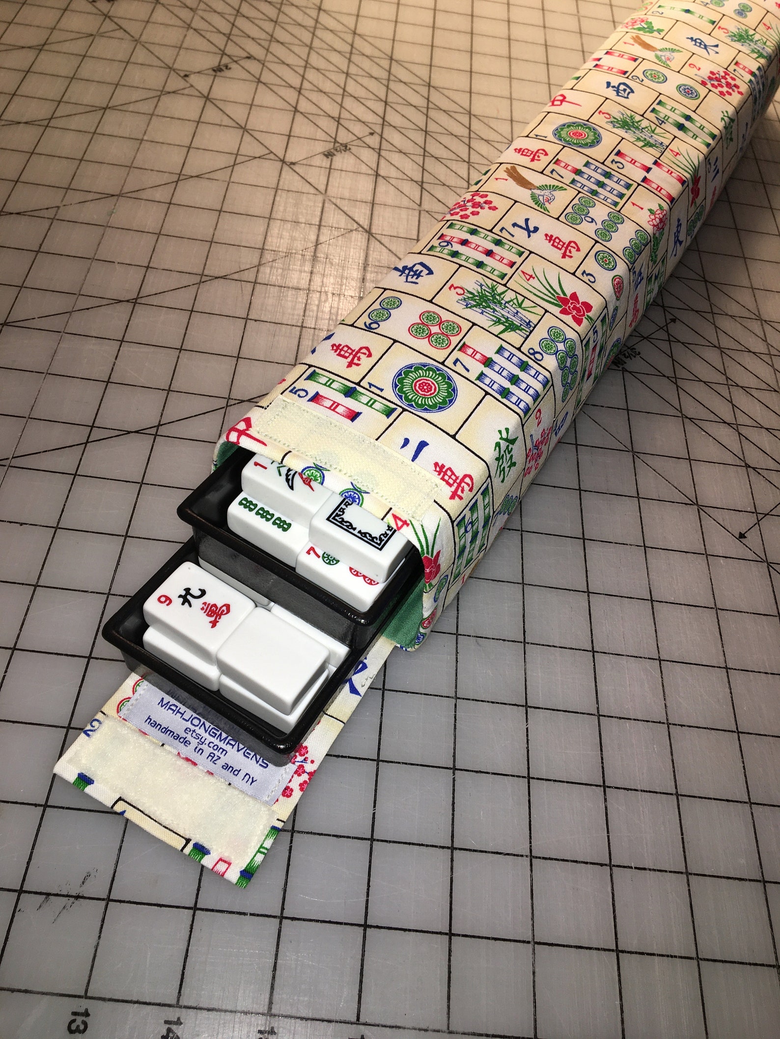 Mahjongg Bags and Sleeves - Tote, Long Zip Bag, Tile Tray and Rack ...