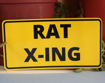 Rat Crossing Sign - Etsy