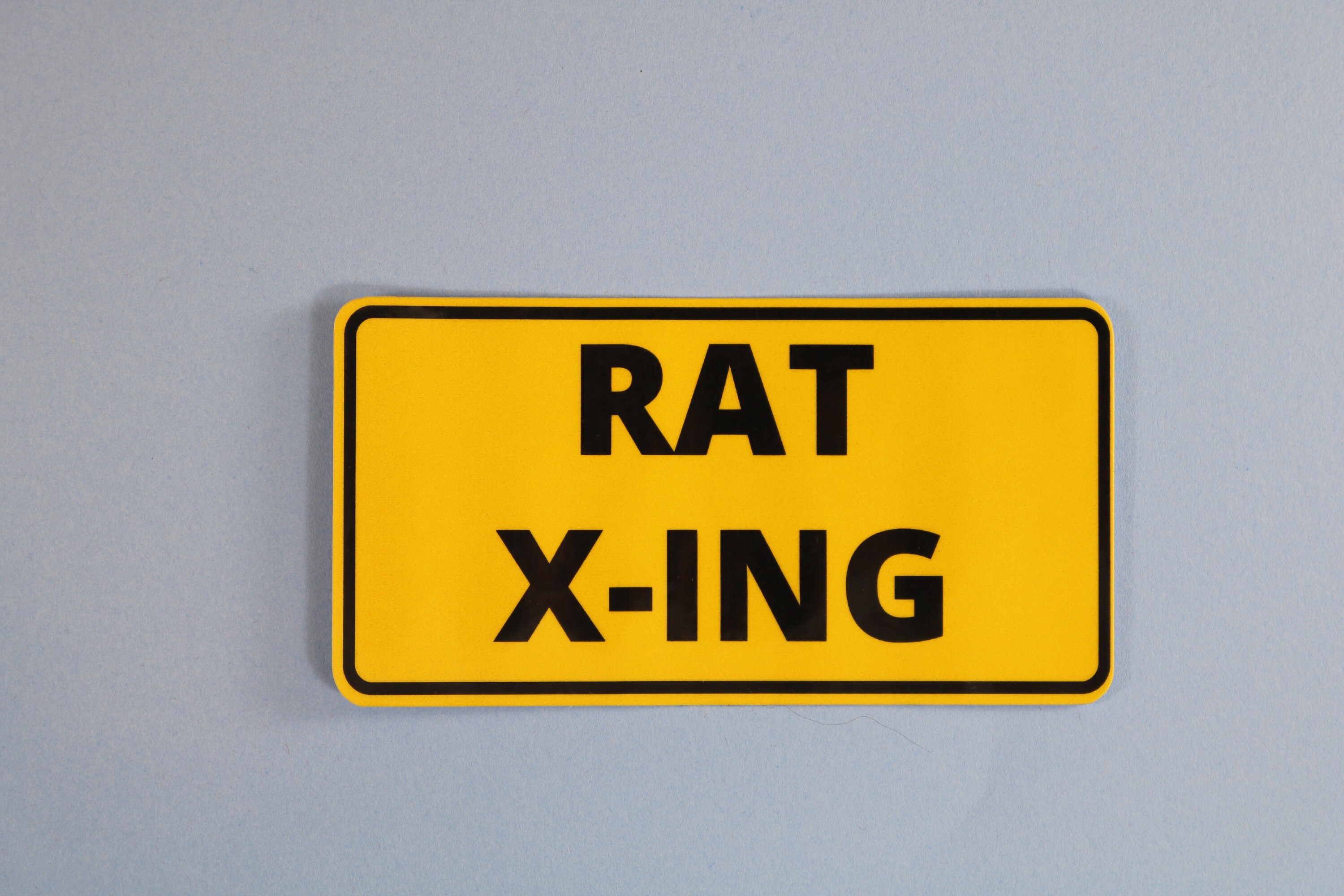 Rat Crossing Traffic Sign Sticker Rat Parent Sticker Rat - Etsy