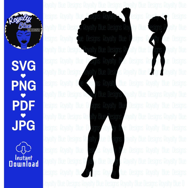 Black Lady Power Svg - Etsy