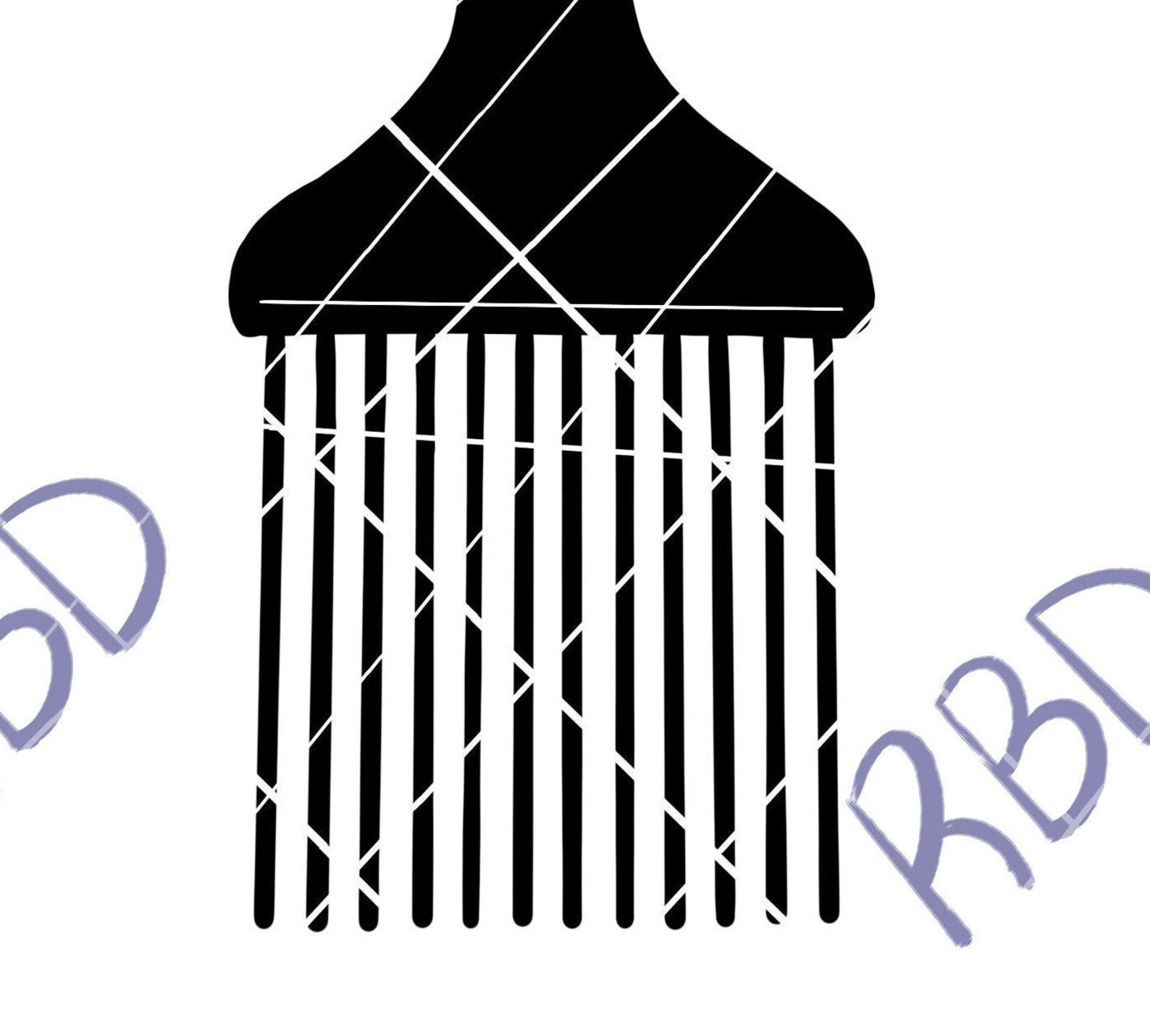 FIST AFRO PICK Black Comb Svg Png Best Afro Big Hair - Etsy
