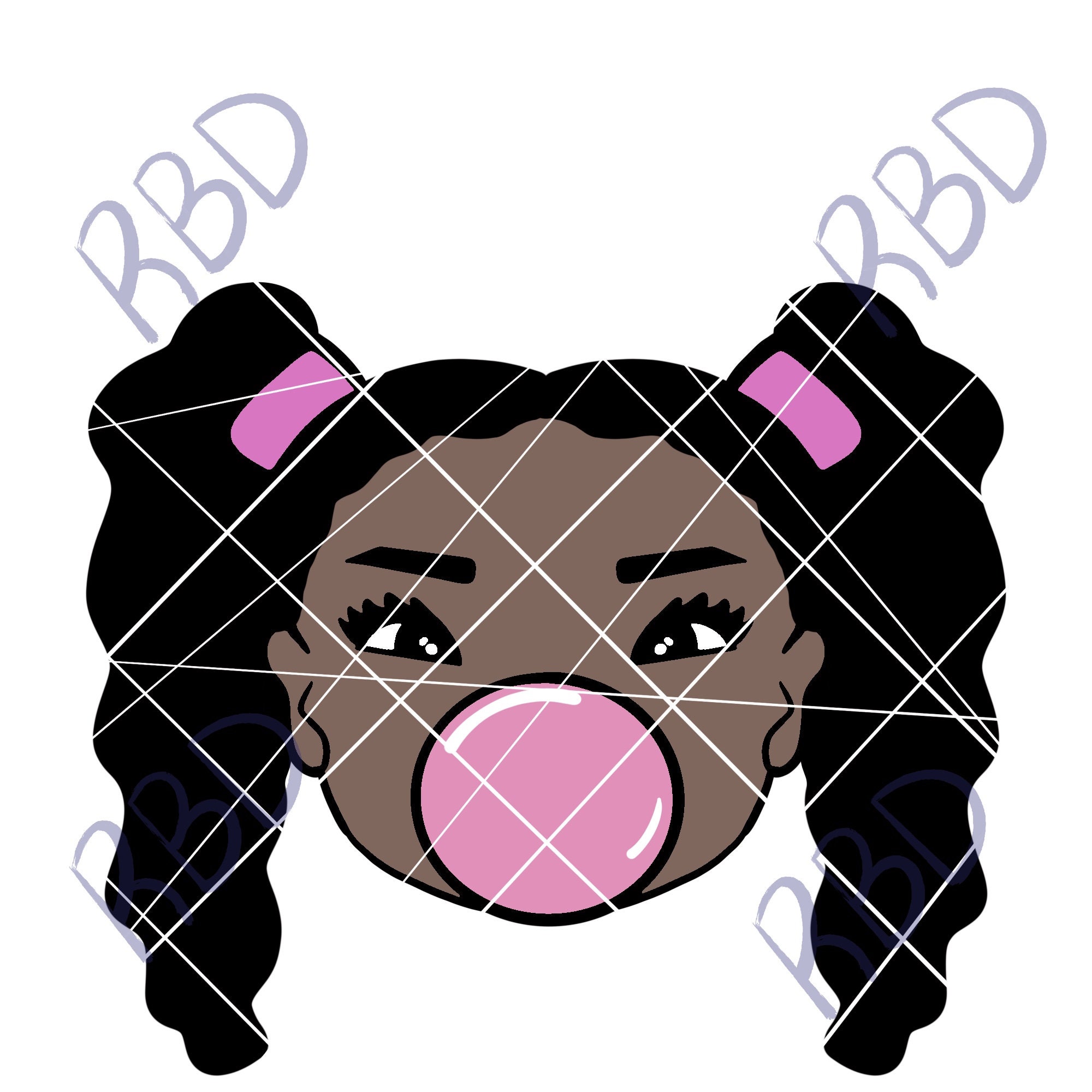 BAILEY BUNDLE Bubble Gum Happy Kid Svg Png Pdf Jpg Cute | Etsy