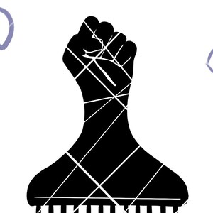 FIST AFRO PICK, Black Comb, Svg, Png, Best, Afro Big Hair Power, Blm ...