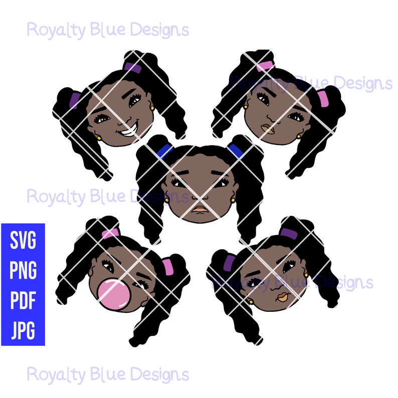 BAILEY BUNDLE Bubble Gum Happy Kid Svg Png Pdf Jpg Cute | Etsy