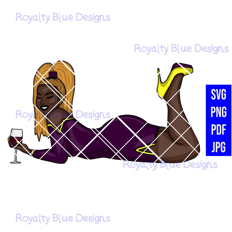 ELSIE BLONDES Bundle 3 Svg Png Glass of Wine Blonde Afro - Etsy