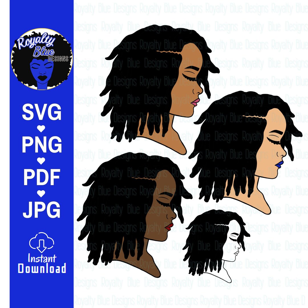 IYANLA Locs, Bundle, Svg, Png, Pdf, Jpg, Natural Black Hair Love, Girl ...