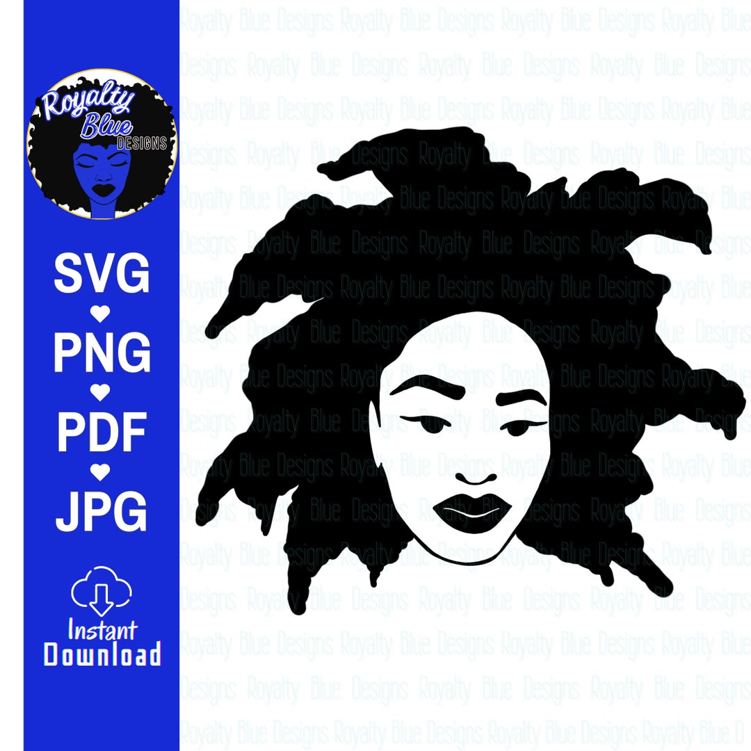 EMPRESS Free Form Locs Svg Png Locs Natural Hair Pretty - Etsy
