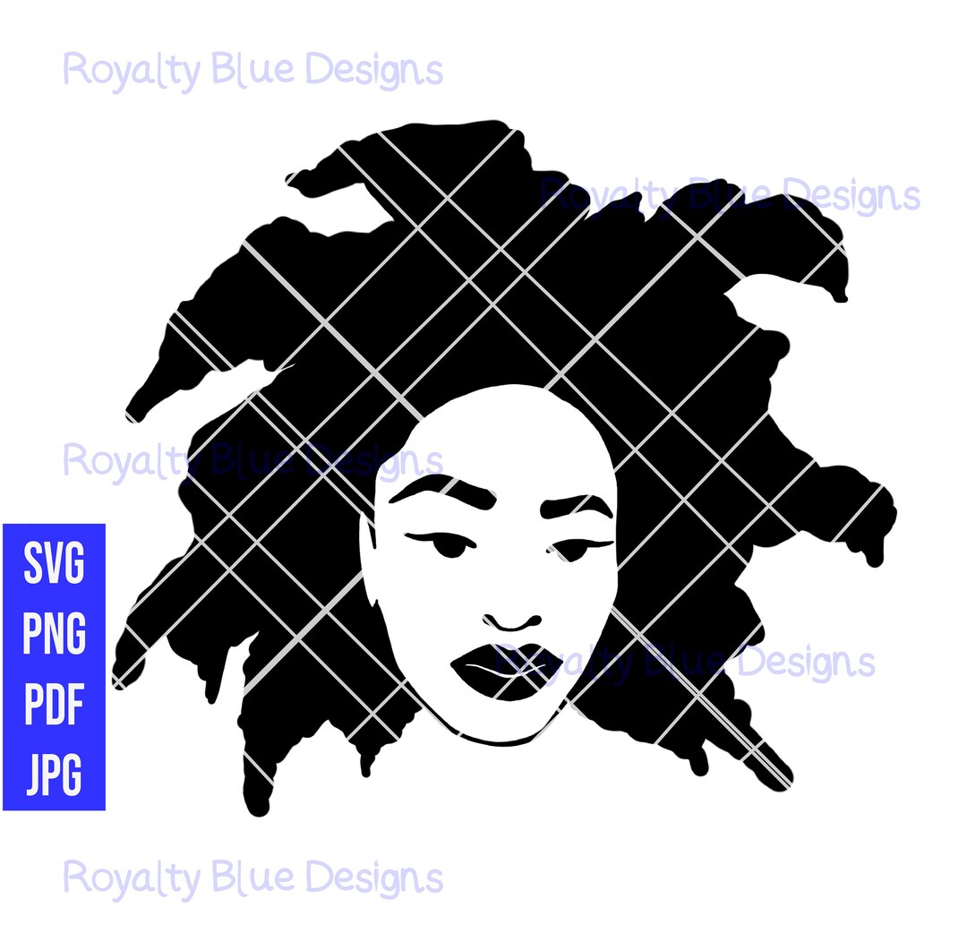 EMPRESS Free Form Locs Svg Png Locs Natural Hair Pretty - Etsy