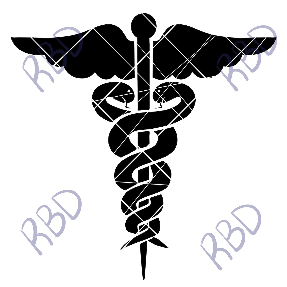 Caduceus Medical Symbol Svg Png Pdf Logo Nursing Field - Etsy