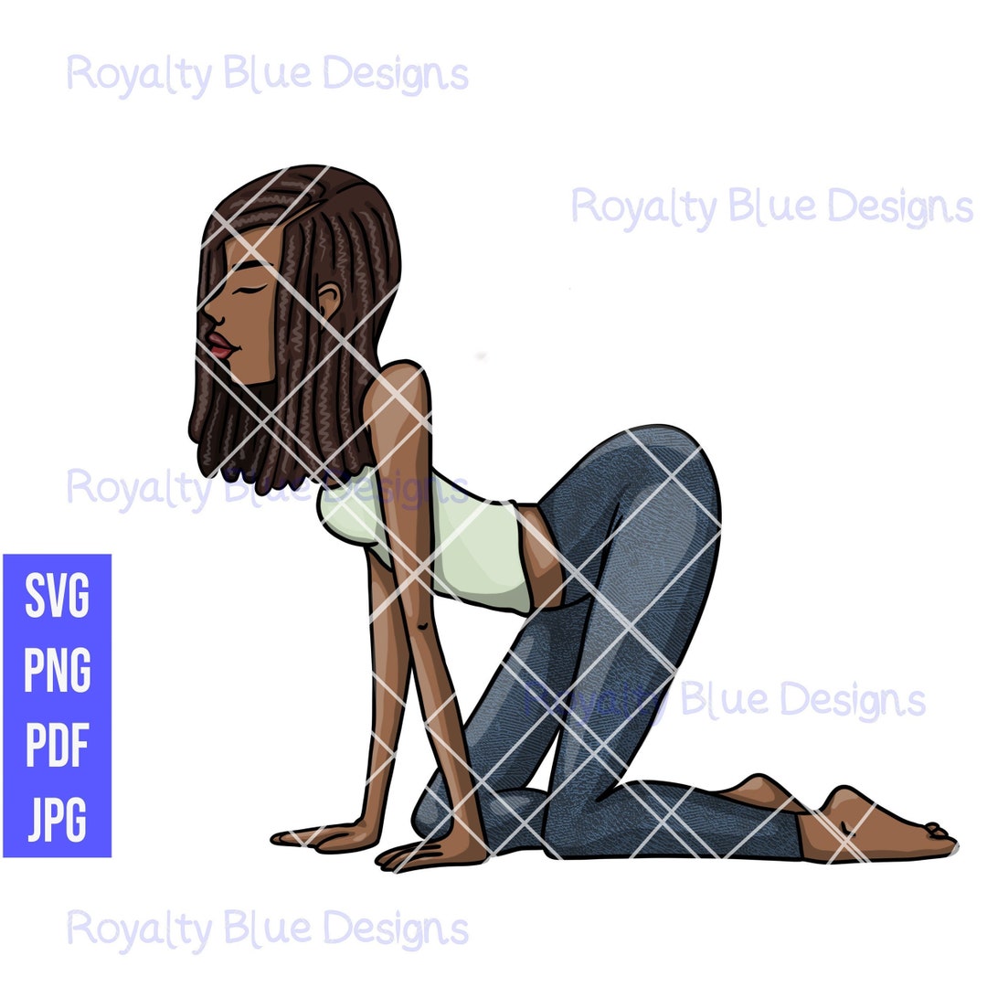 CRAWL Taylor Pose Woman With Locs Crawling and Dancing on - Etsy