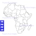 Blank Map of AFRICA, Continent, Black Outline, African Geography ...