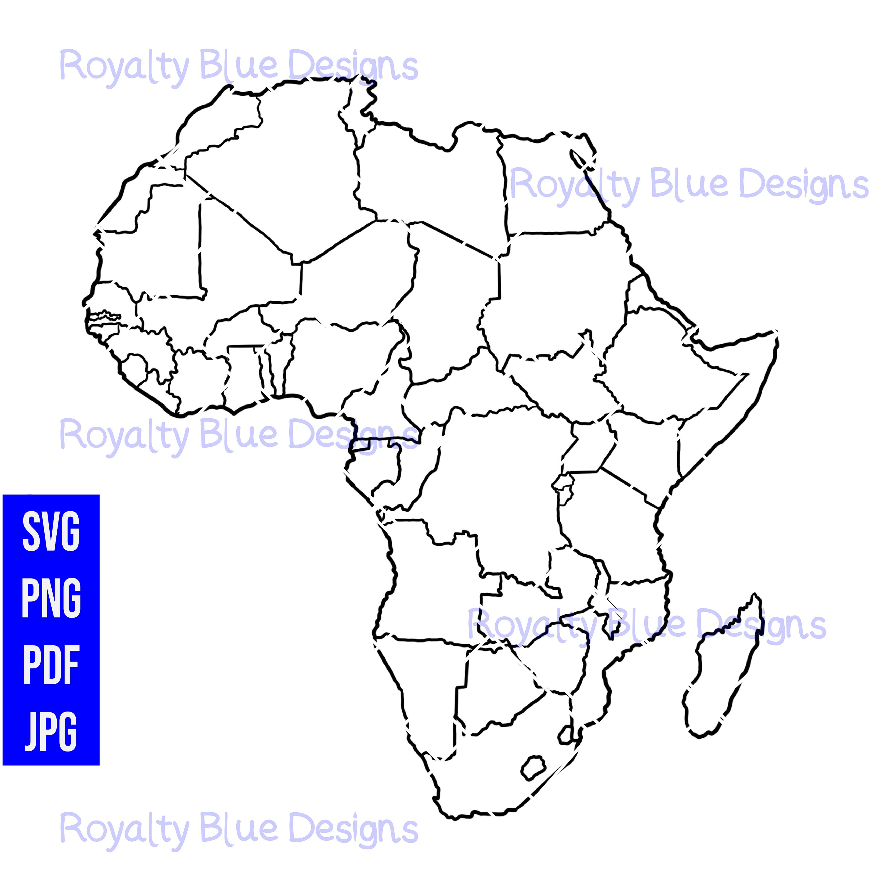 Blank Africa Map Pdf