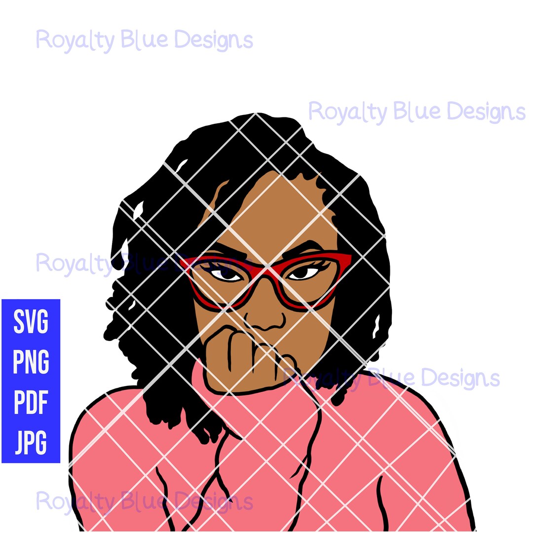 AJ SHORT LOCS Png Pdf Svg Natural Hair Pretty Woman - Etsy