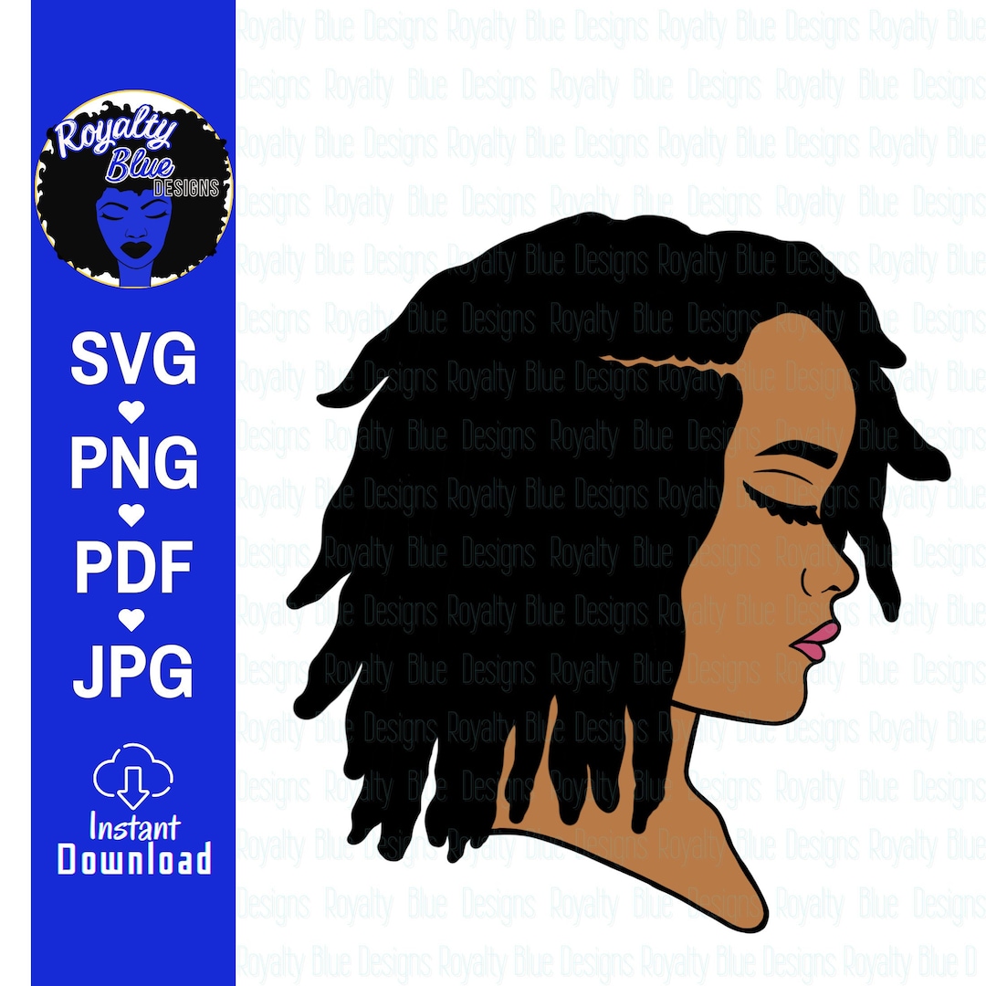 IYANLA Locs, Svg, Pdf, Png, Jpg, Natural Black Hair, Pretty Teen Girl ...