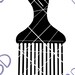 FIST AFRO PICK, Black Comb, Svg, Png, Best, Afro Big Hair Power, Blm ...