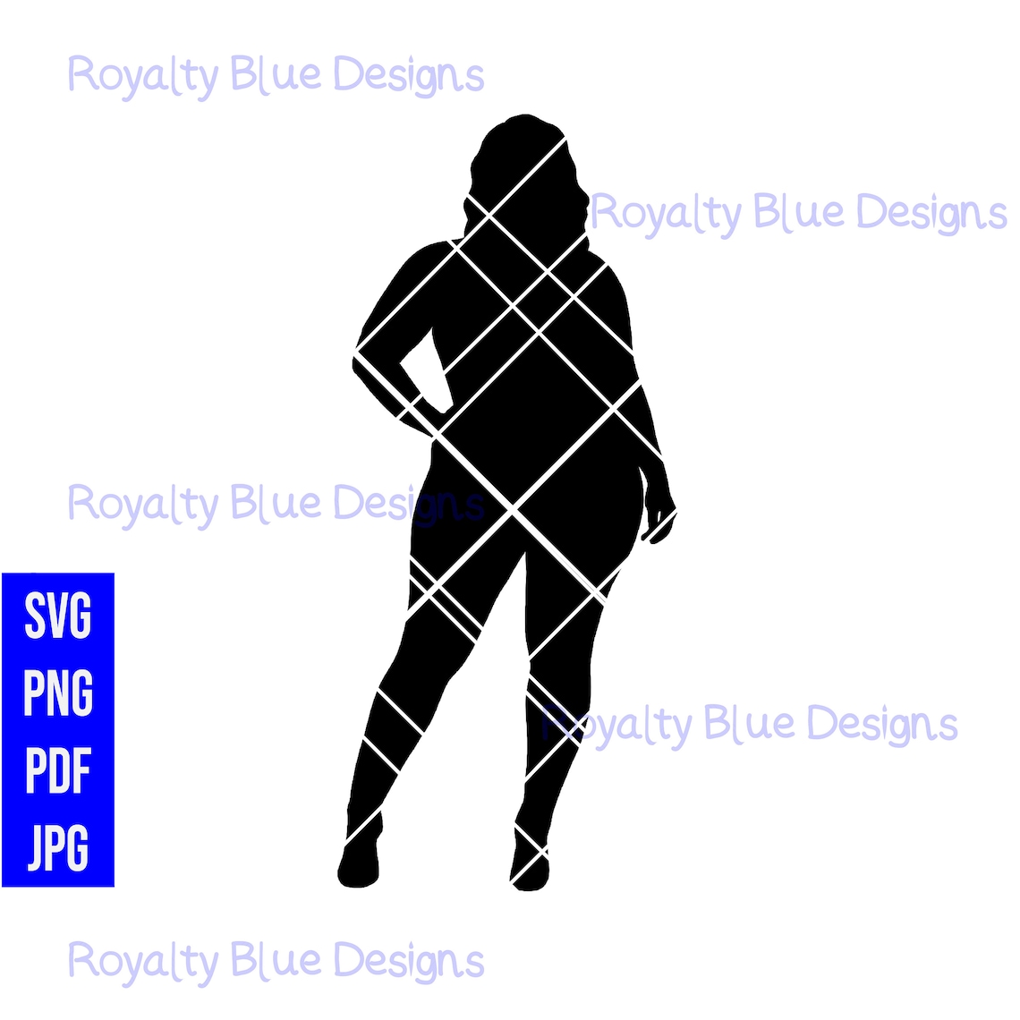 CURVY GIRL SILHOUETTES Bundle thick curvy women svg png | Etsy