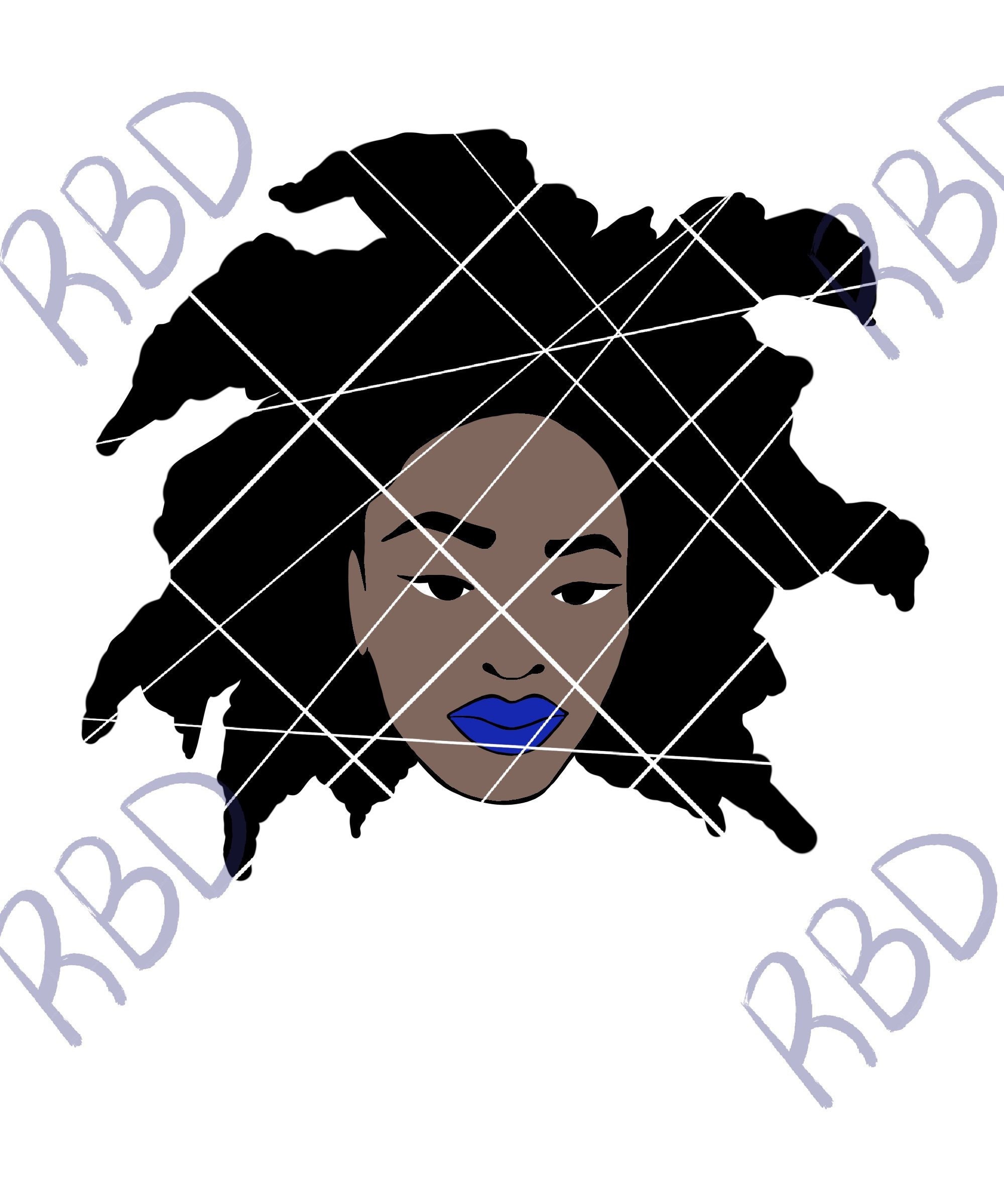 EMPRESS Free Form locs svg png Locs natural hair pretty | Etsy